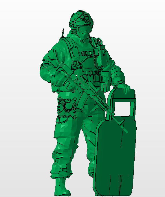 STL file FUZE with shield and AK12 from Rainbow Six: Siege (inspired ...