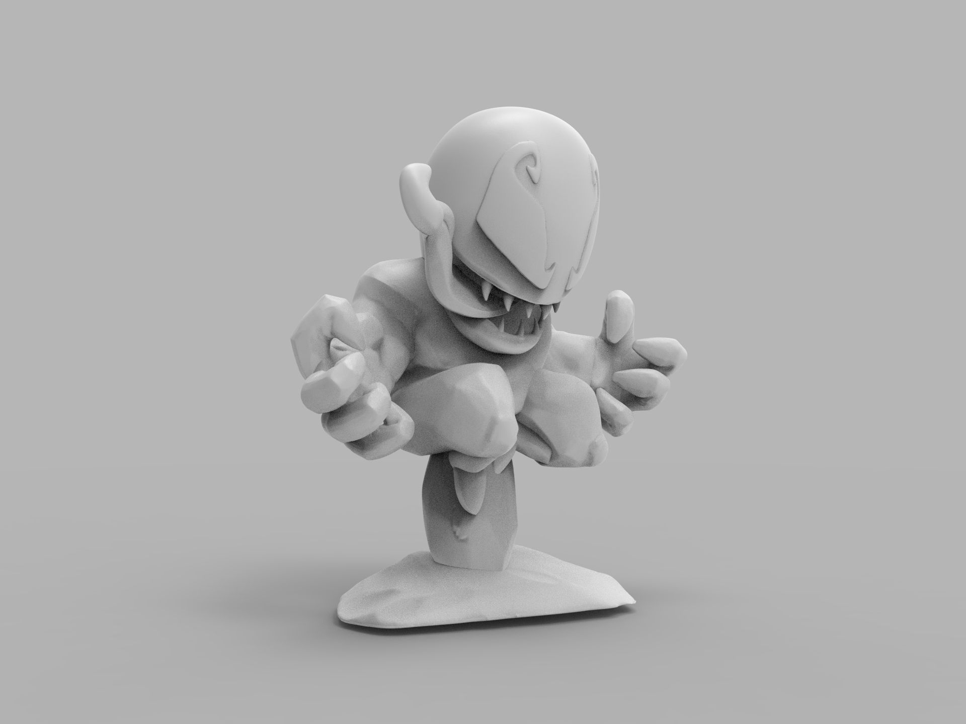 STL file Chibi ULTIMATE VENOM Sitting on rocks 3D PRINTING DIORAMA・3D ...