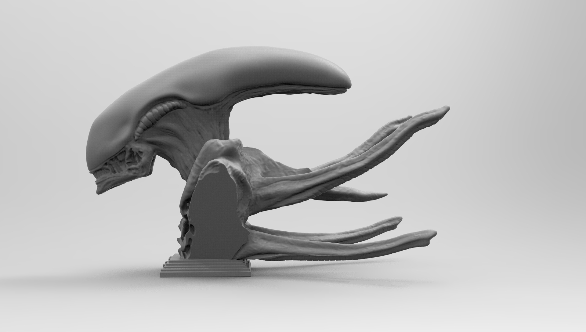 STL file Scout Alien Xenomorph Bust 3D Printing model・Model to download ...
