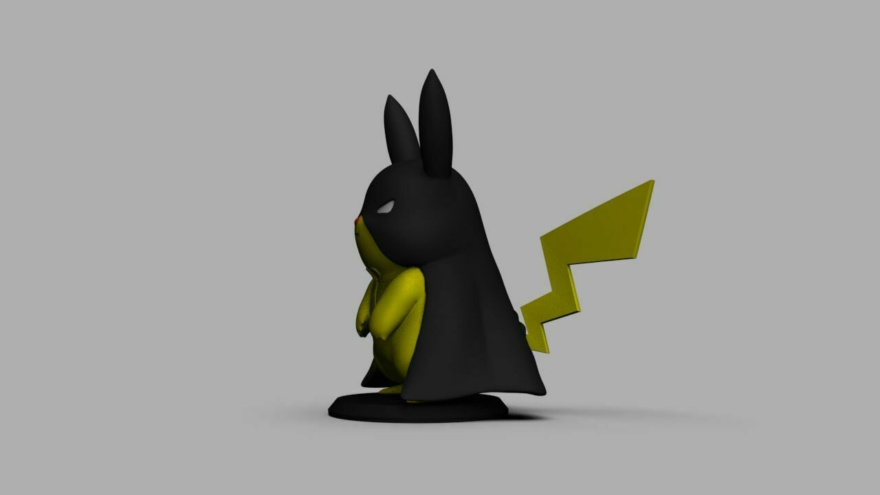 Fichier 3D Modèle d'impression 3D de Pokemon Bat Pikachu Batman 🐉 ...