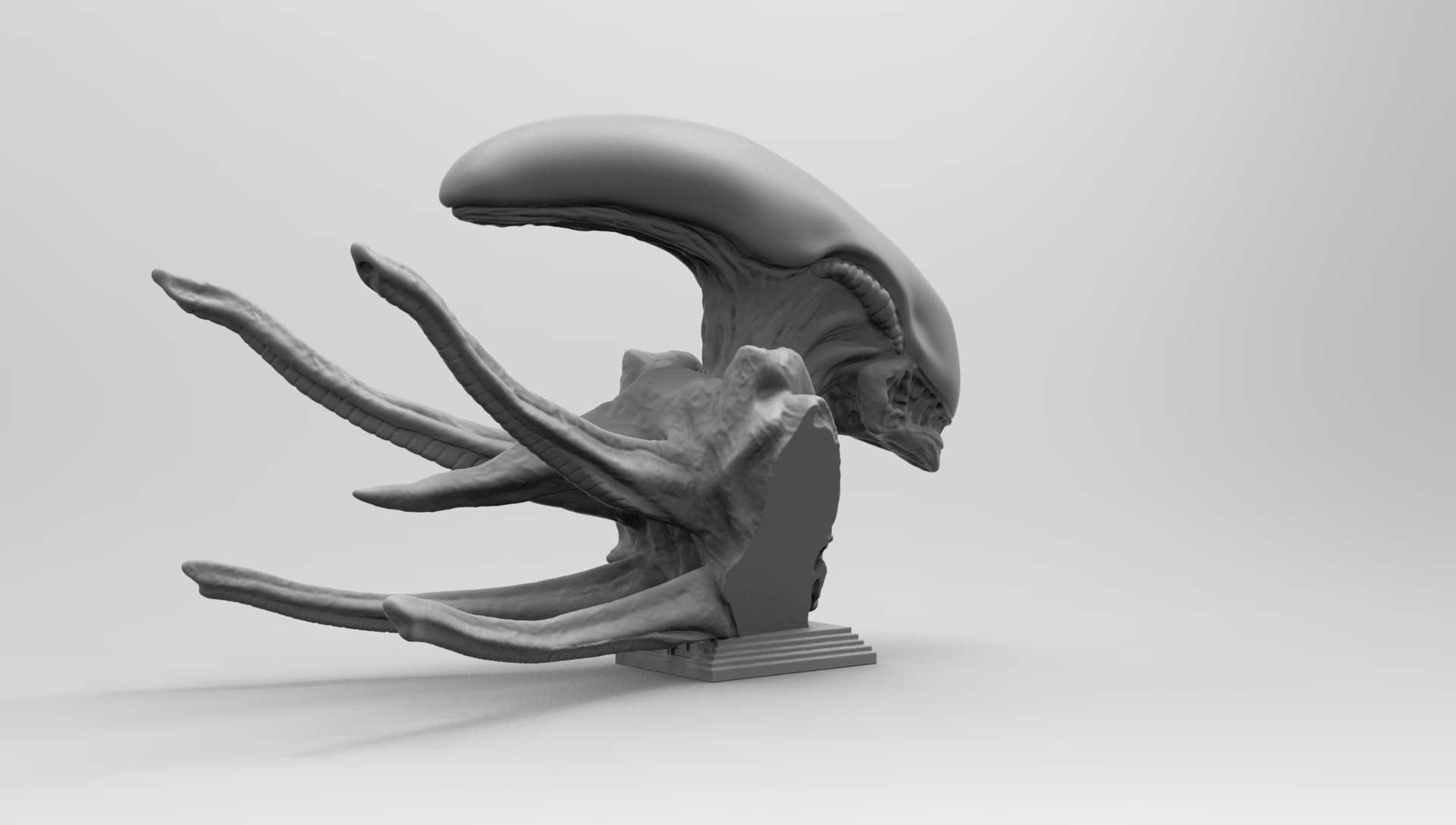 STL file Scout Alien Xenomorph Bust 3D Printing model・Model to download ...