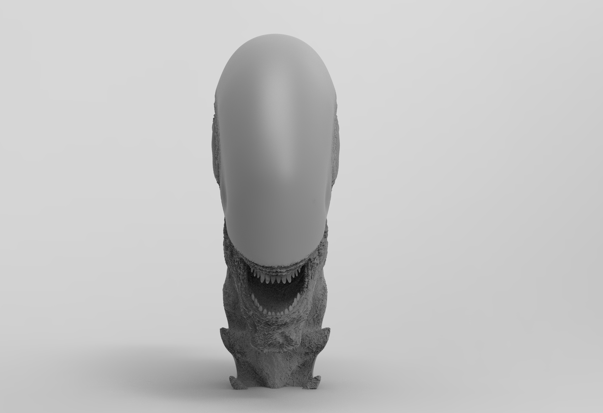 3D file Alien Xenomorph Bust 3D Print Stl Model Diorama 👽・3D print ...