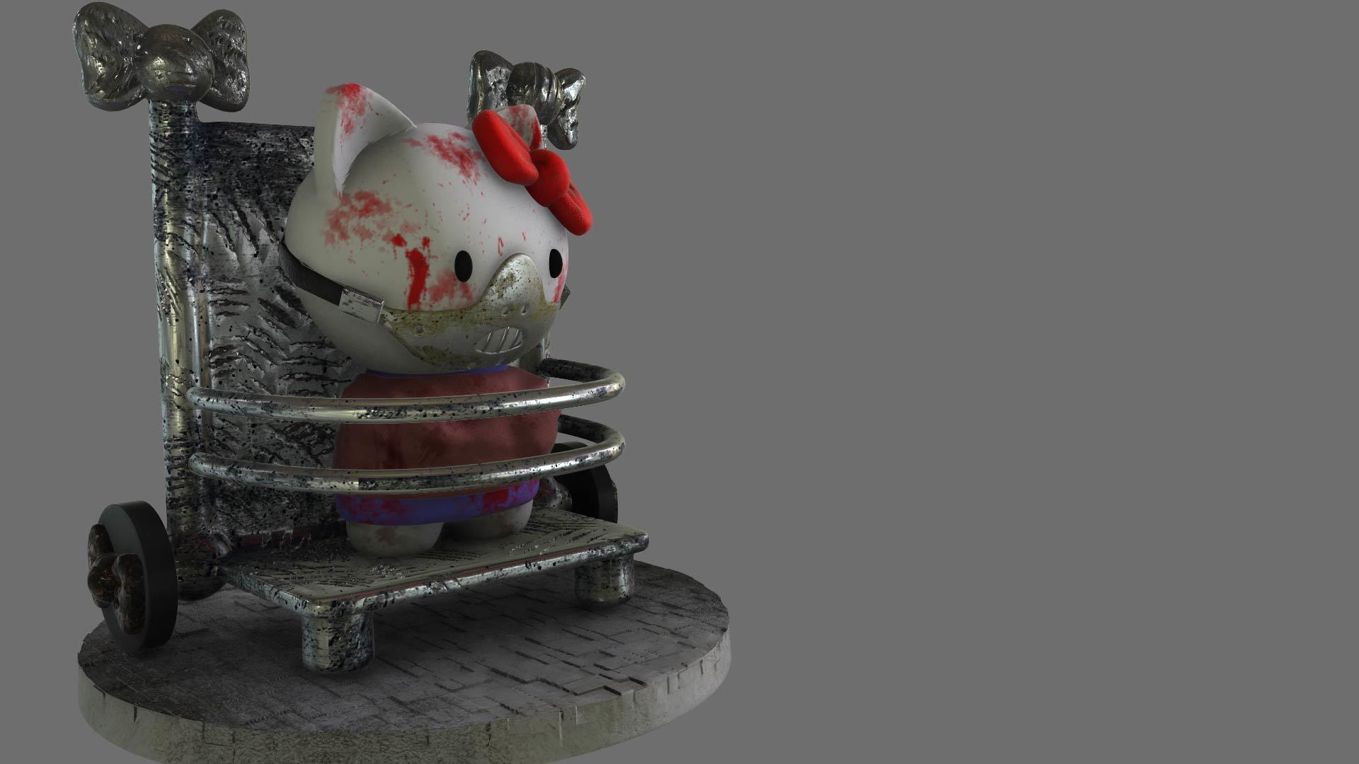 3D file Hello Hannibal Kitty Diorama 3D print model 👋・3D printer design ...