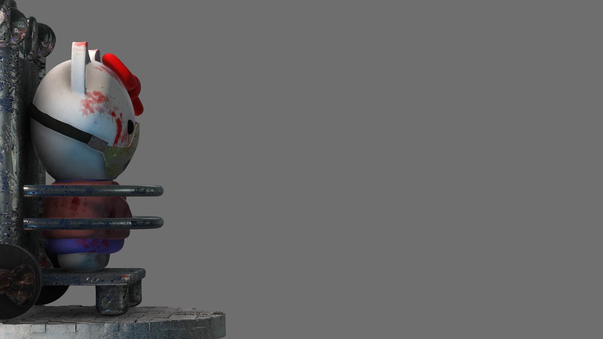 3D file Hello Hannibal Kitty Diorama 3D print model 👋・3D printer design ...