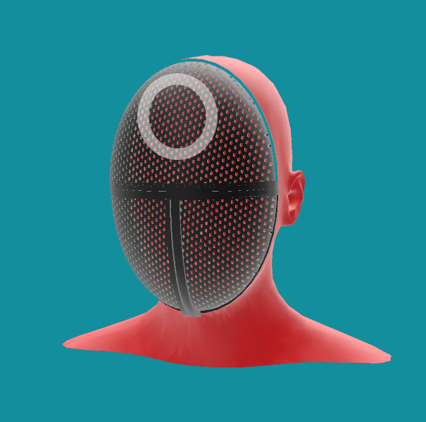 3D file El Juego del calamar (Squid Game) mask 🦑・3D printable model to ...