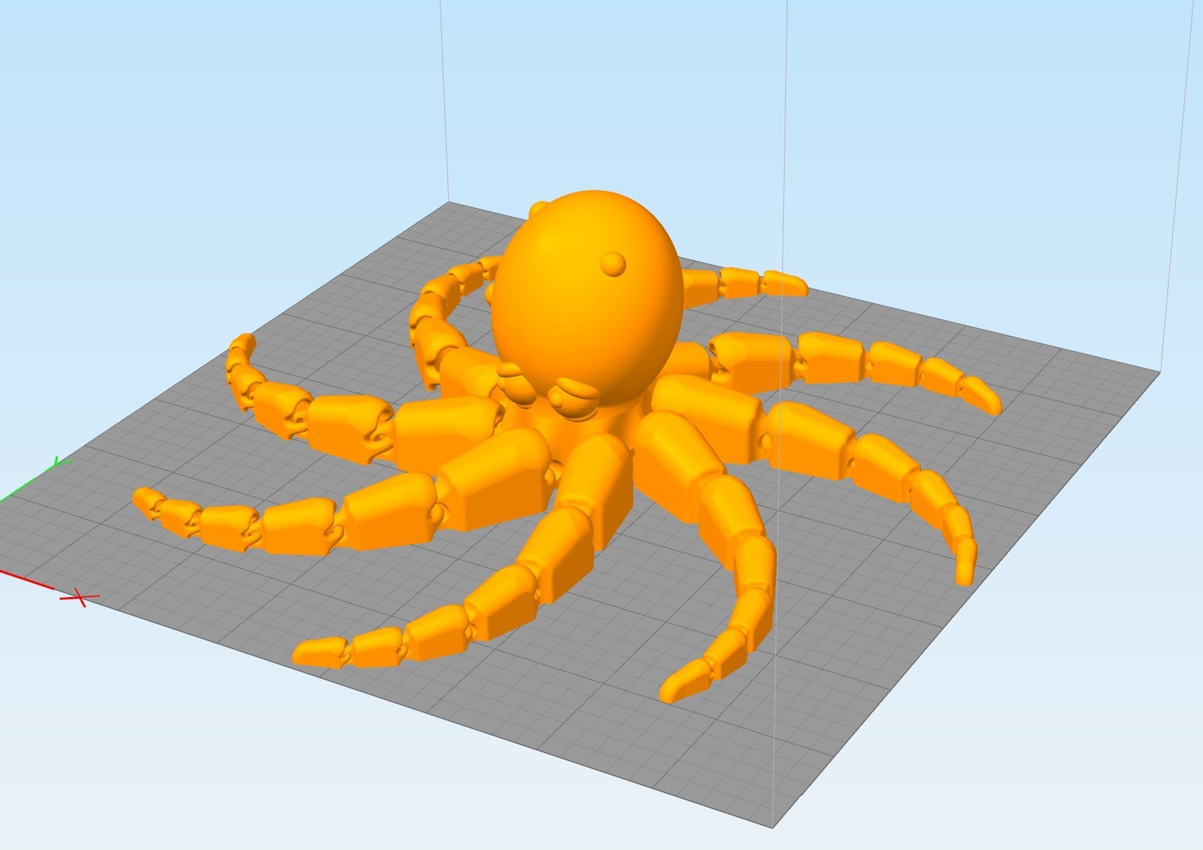 STL file Articulated octopus that moves its tentacles smoothly.・3D ...