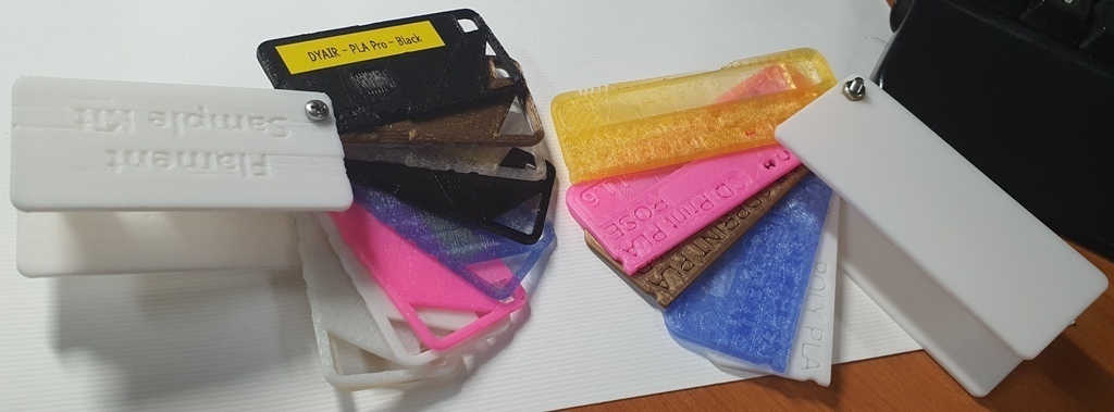 Free STL file Filament Sample Card holder・3D printing design to ...