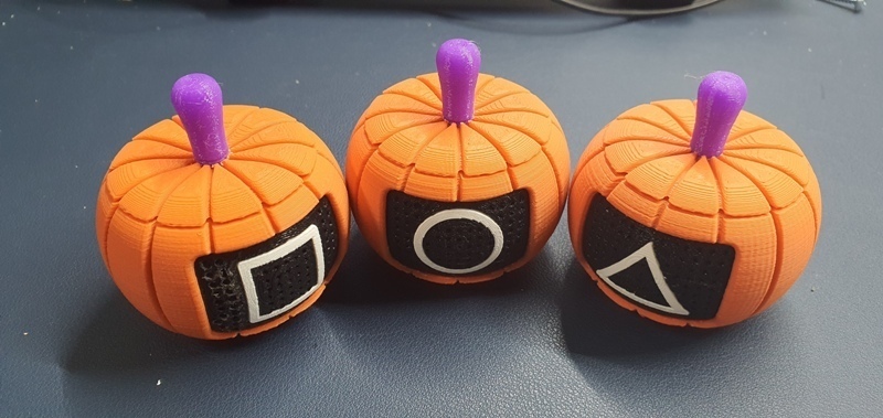 Free 3D file Fusion of Pumpkins and Squid Game Soldier・3D printing ...