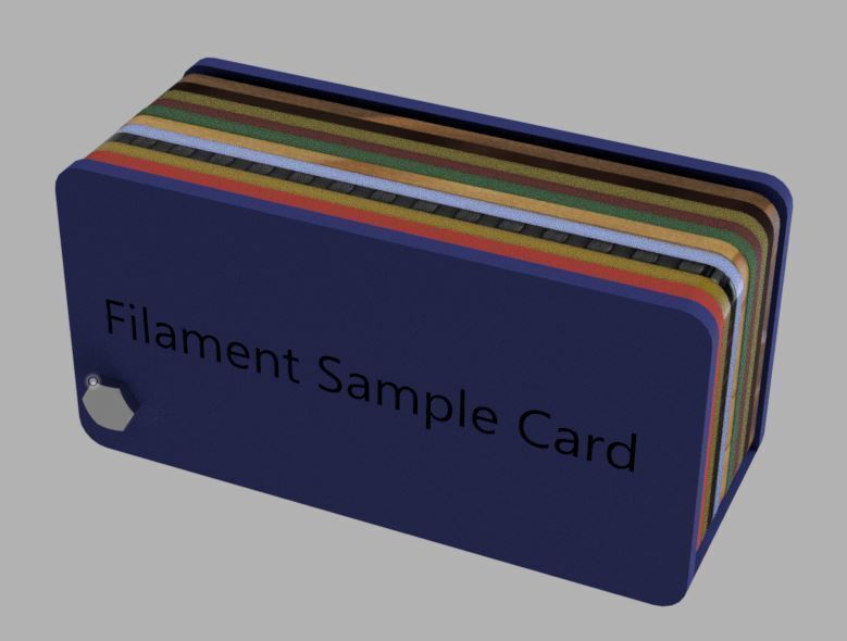 Free STL file Filament Sample Card Holder・Template to download and 3D ...