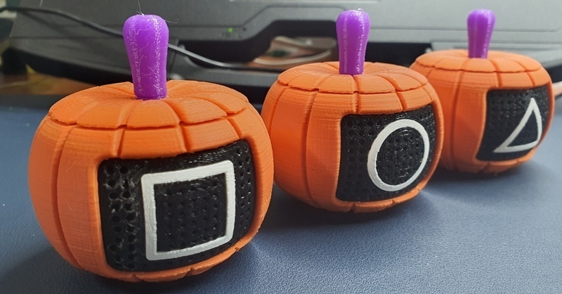 Free 3D file Fusion of Pumpkins and Squid Game Soldier・3D printing ...