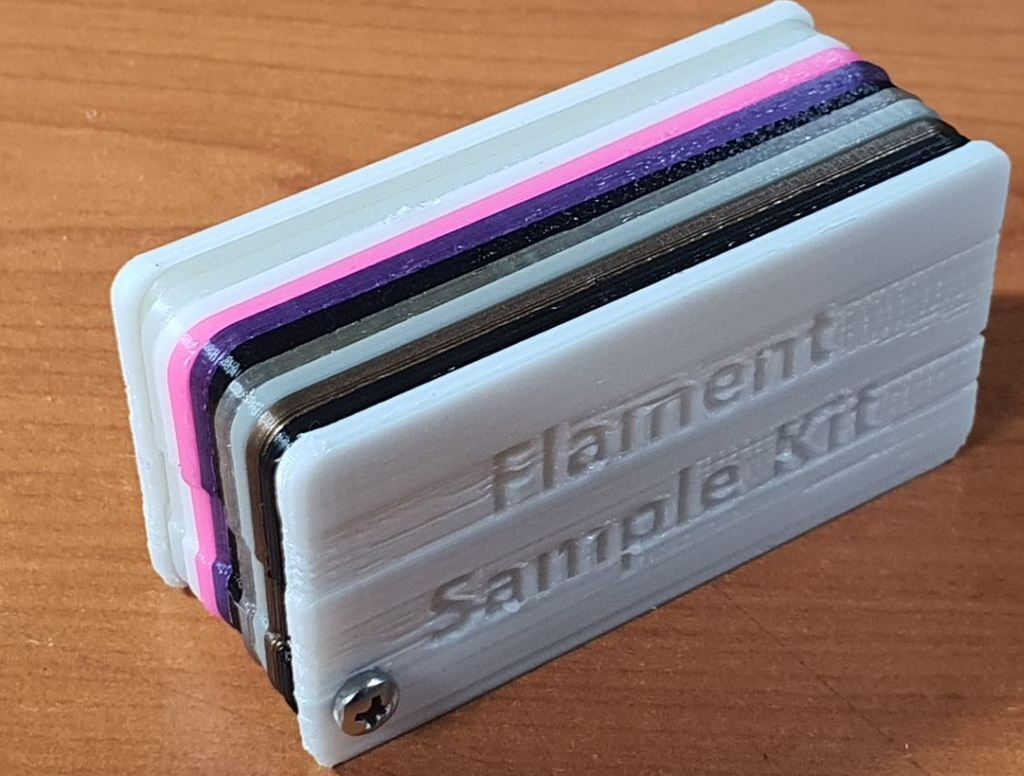 Free STL file Filament Sample Card Holder・Template to download and 3D ...