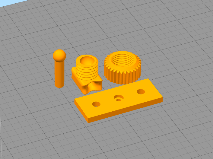 STL file Pla reel holder with wire guide (Ender3, or other direct drive ...