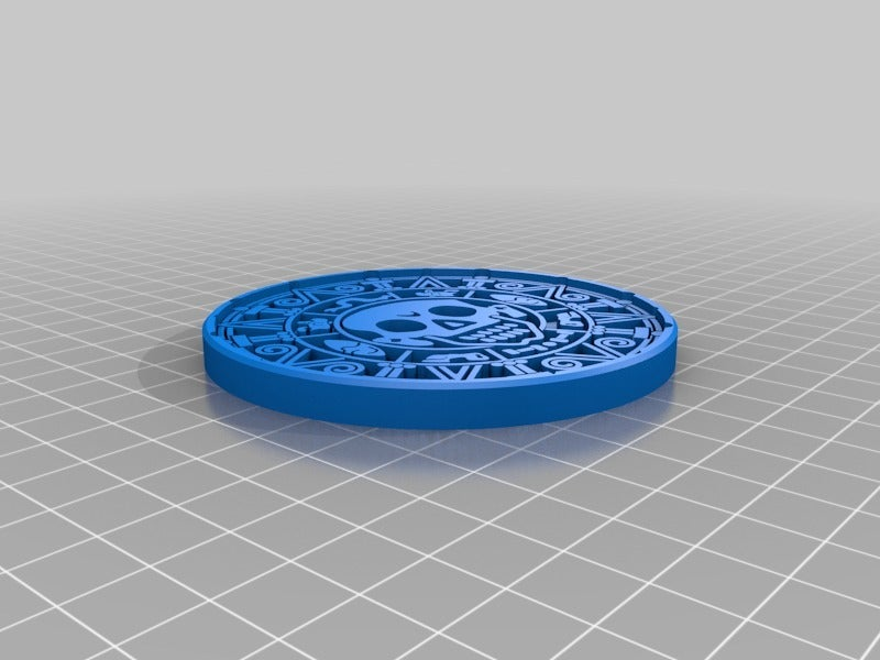 Free STL file Aztec Gold Drink Coaster 🍹・3D printable model to download ...