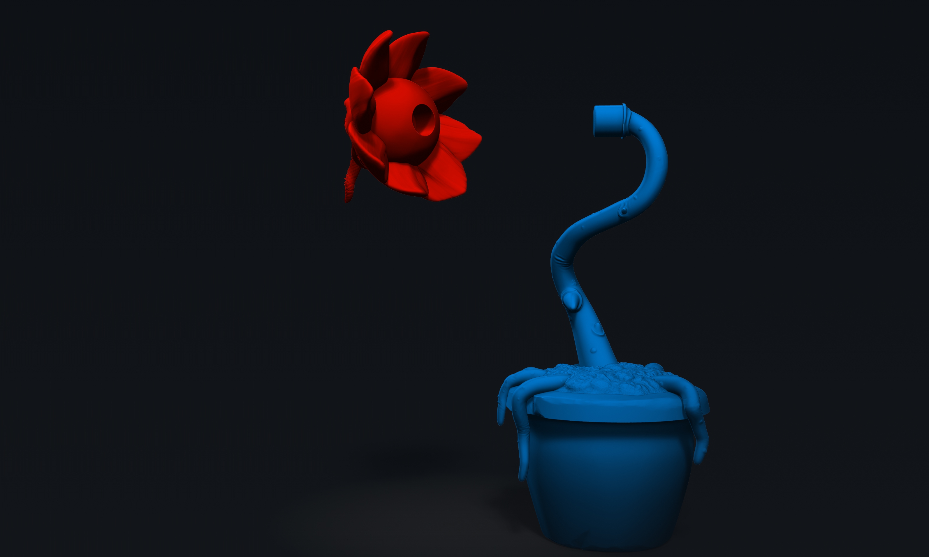 Free 3D file Halloween Plant Monster 3D print model・3D print object to ...