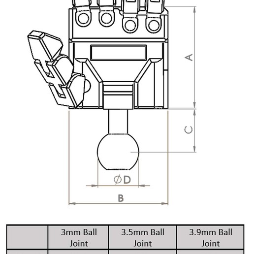 Download STL file FDM printeable Articulated hand for Gunpla and Mecha ...