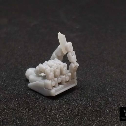 Download STL file FDM printeable Articulated hand for Gunpla and Mecha ...