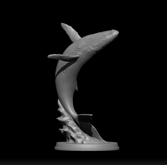 STL file Whale・3D printer design to download・Cults