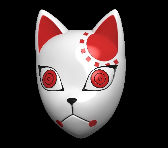 Archivo STL TANJIRO MASK DEMON SLAYER V2 💍・Modelo para descargar y ...