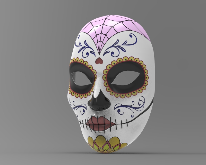 Archivo STL catrina mask・Diseño para descargar y imprimir en 3D・Cults