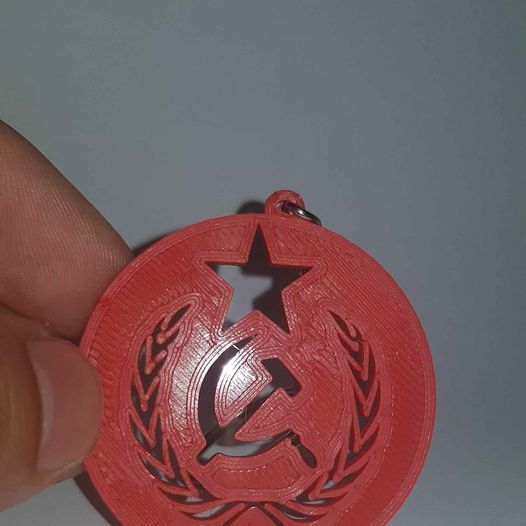 STL file socialist key ring・3D print design to download・Cults