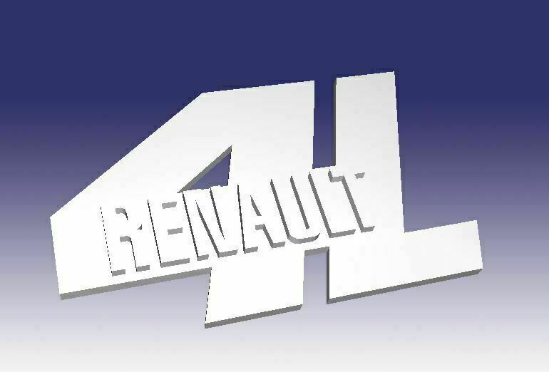 Fichier STL logo renault 4 L・Modèle pour impression 3D à télécharger・Cults