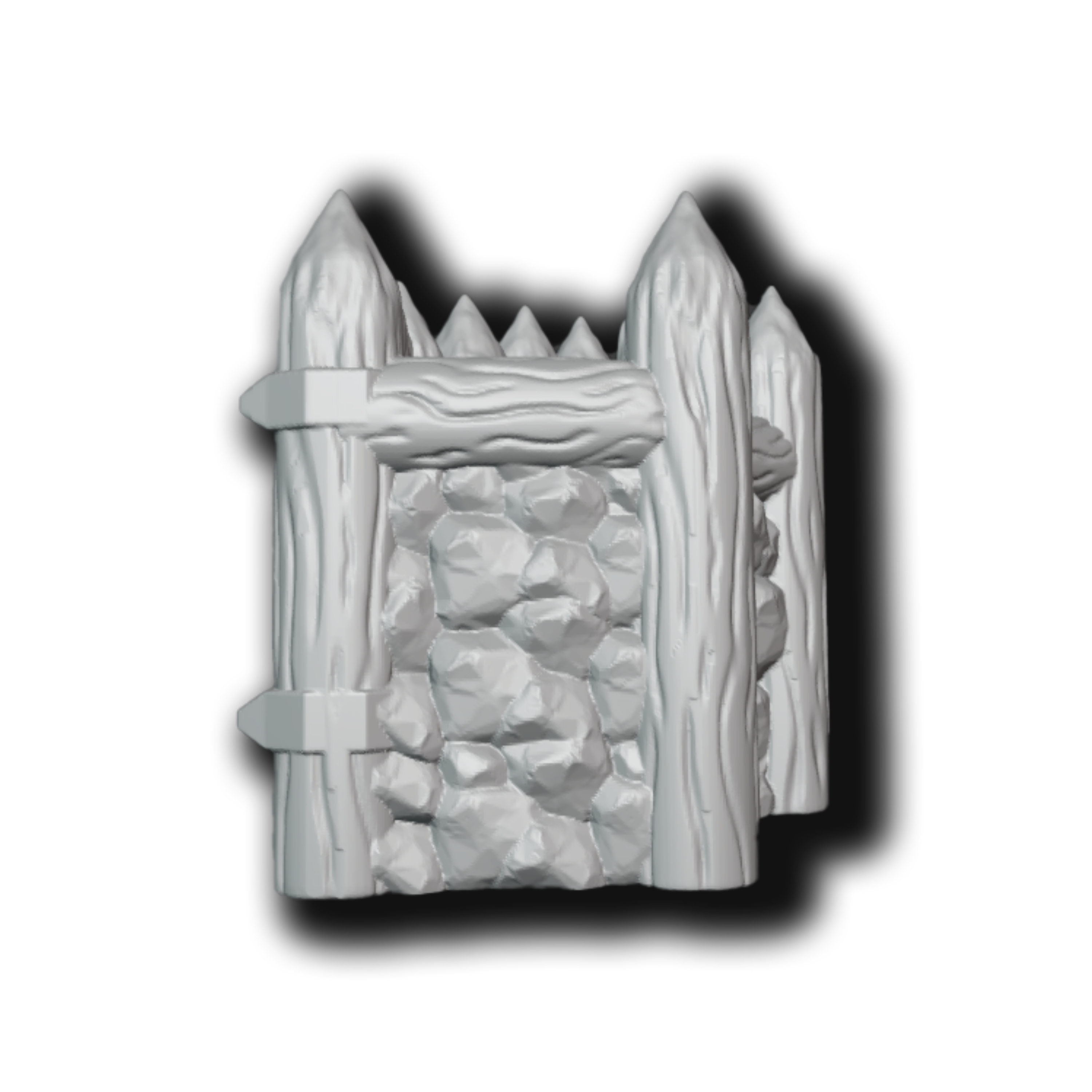 Free STL file Frontier Fort Wall with a 45-degree angle 🪵・3D printable ...