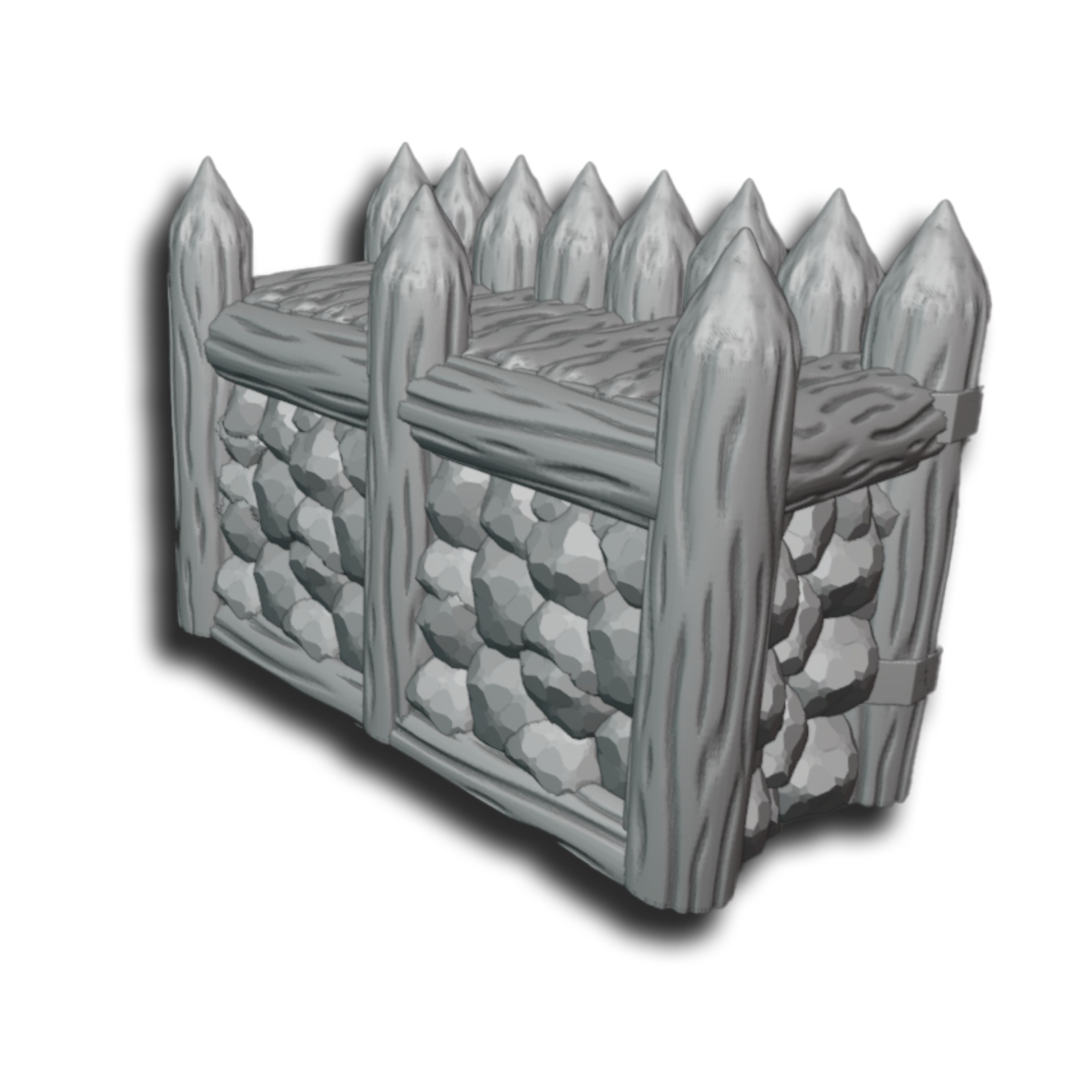 Free 3D file Frontier Fort Wall 1 🪵・3D printer design to download・Cults