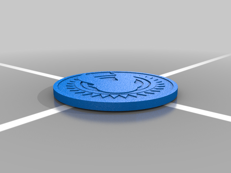 Free STL file Warhammer gold coin (crown)・3D printing idea to download ...