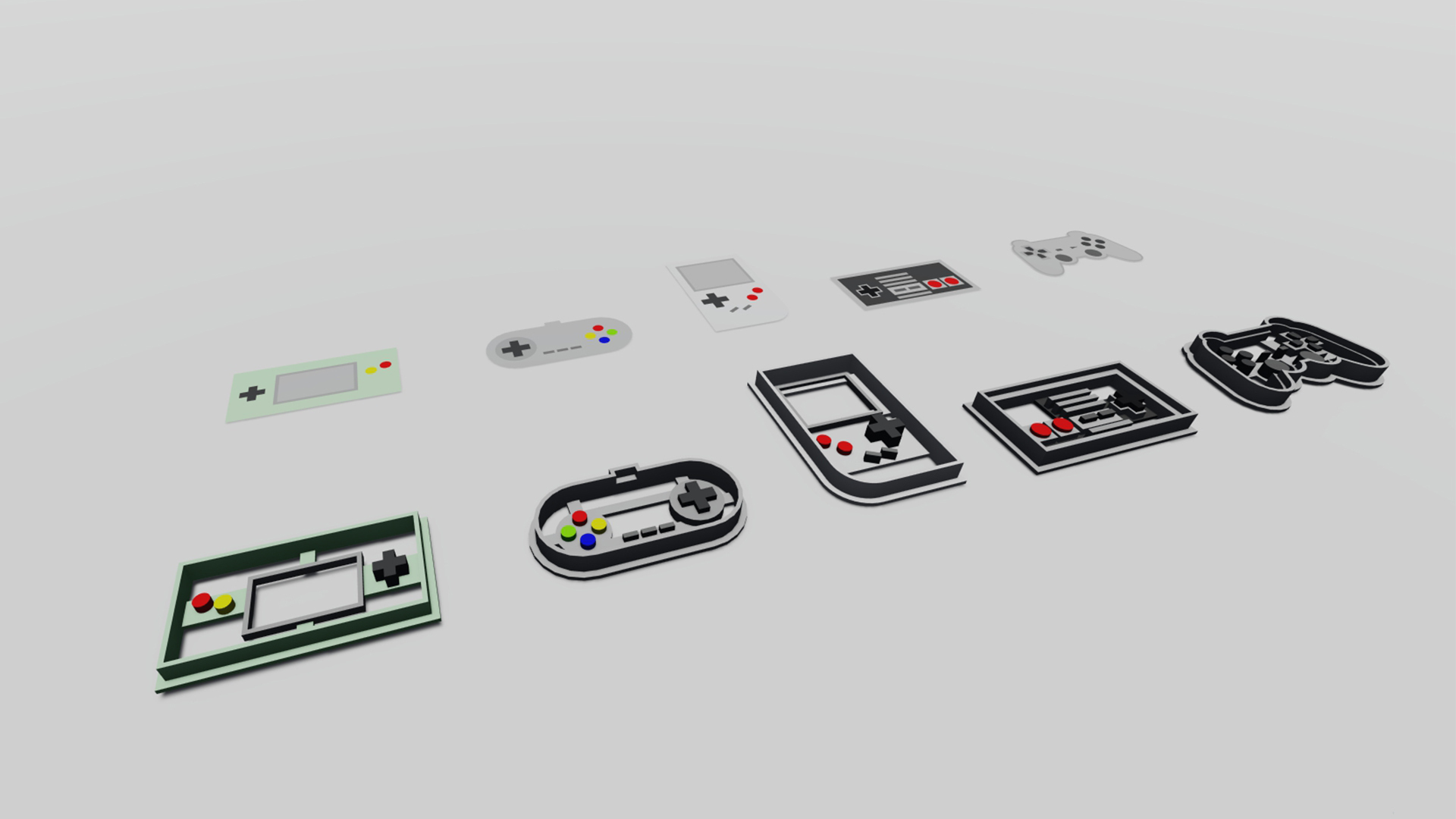 Fichier STL SNES Super Nintendo Entertainment System COOKIE CUTTER ...