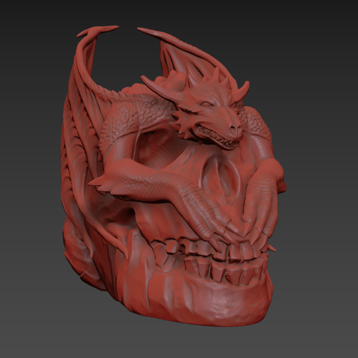 Download STL file The Dragon's Precious Skull • 3D printing design ・ Cults