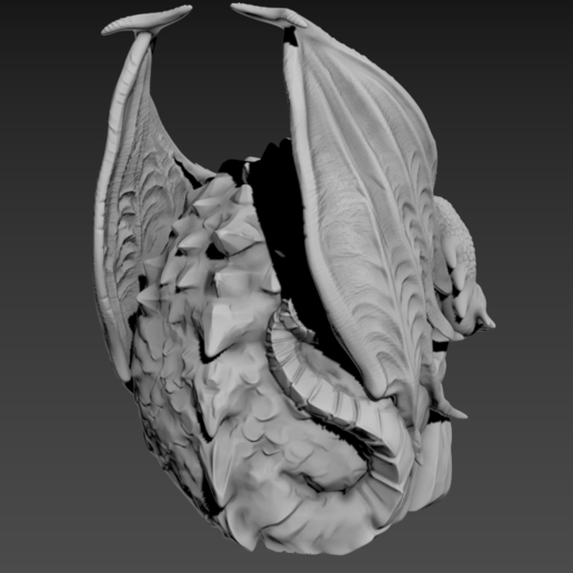 Download STL file The Dragon's Precious Skull • 3D printing design ・ Cults