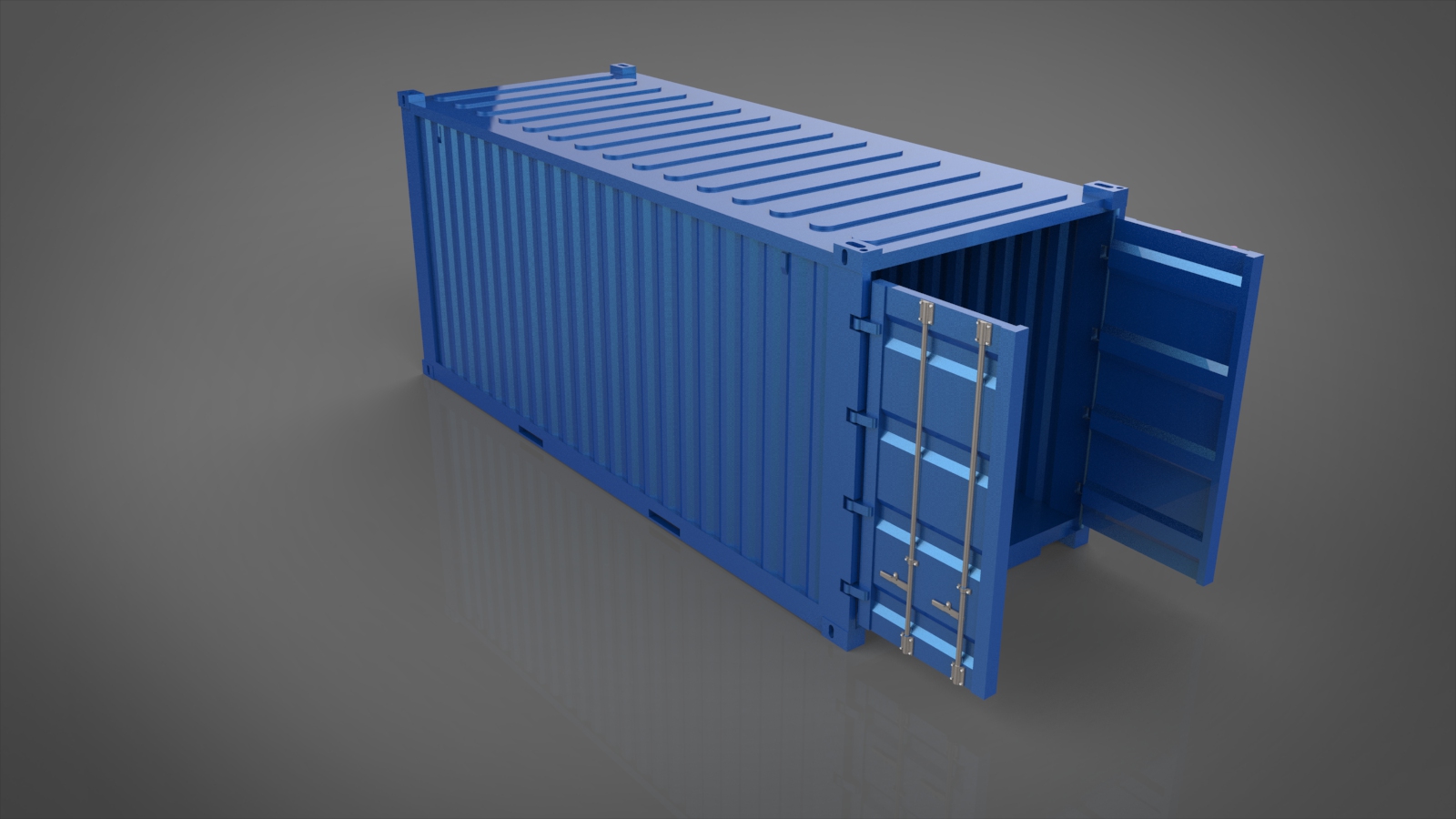 STL-Datei Container 20 ft・Modell für 3D-Drucker zum Herunterladen・Cults