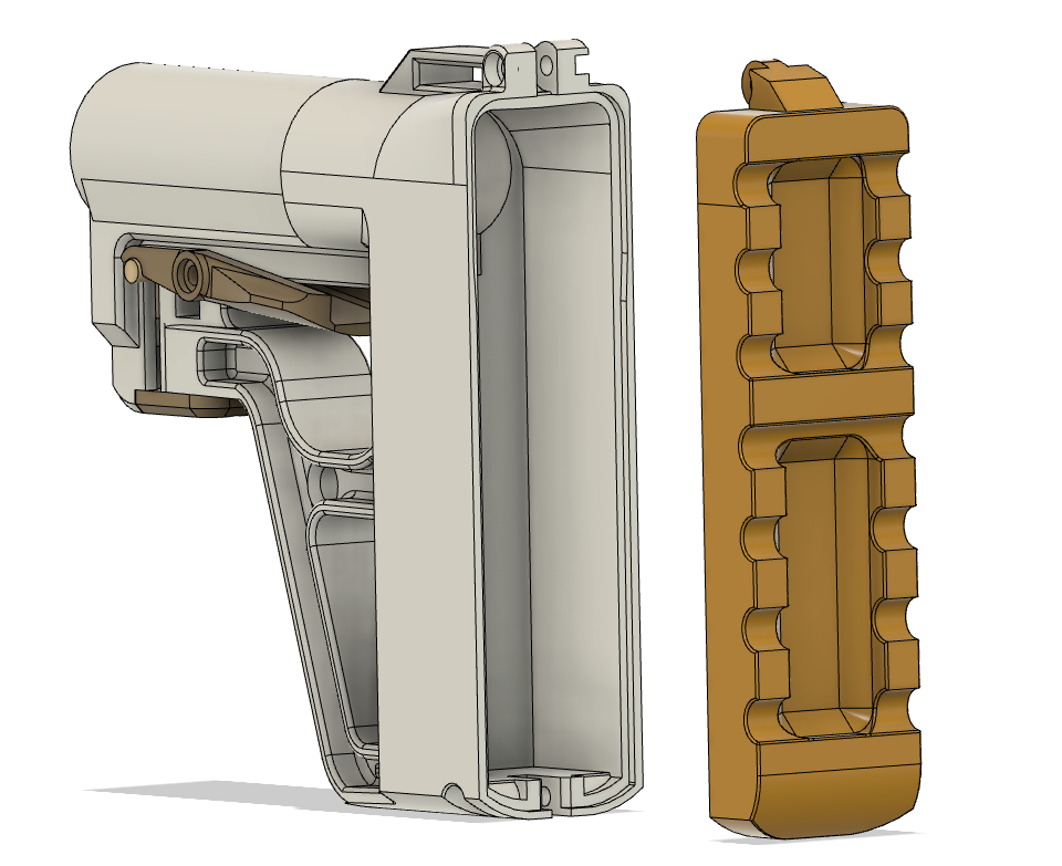 Download STL file Stock for 6 position buffer tube with space for the ...