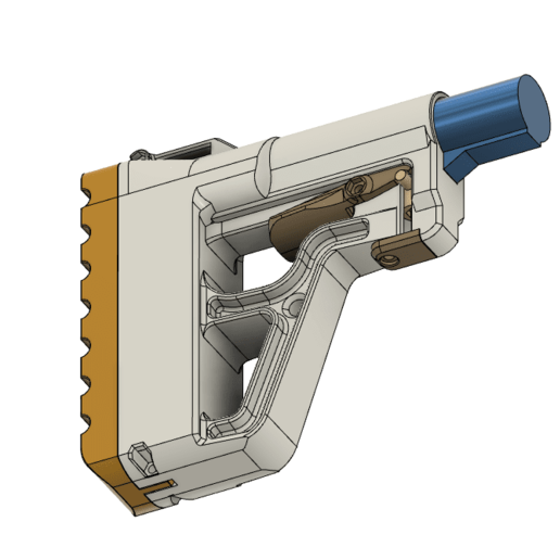 Download STL file Stock for 6 position buffer tube with space for the ...