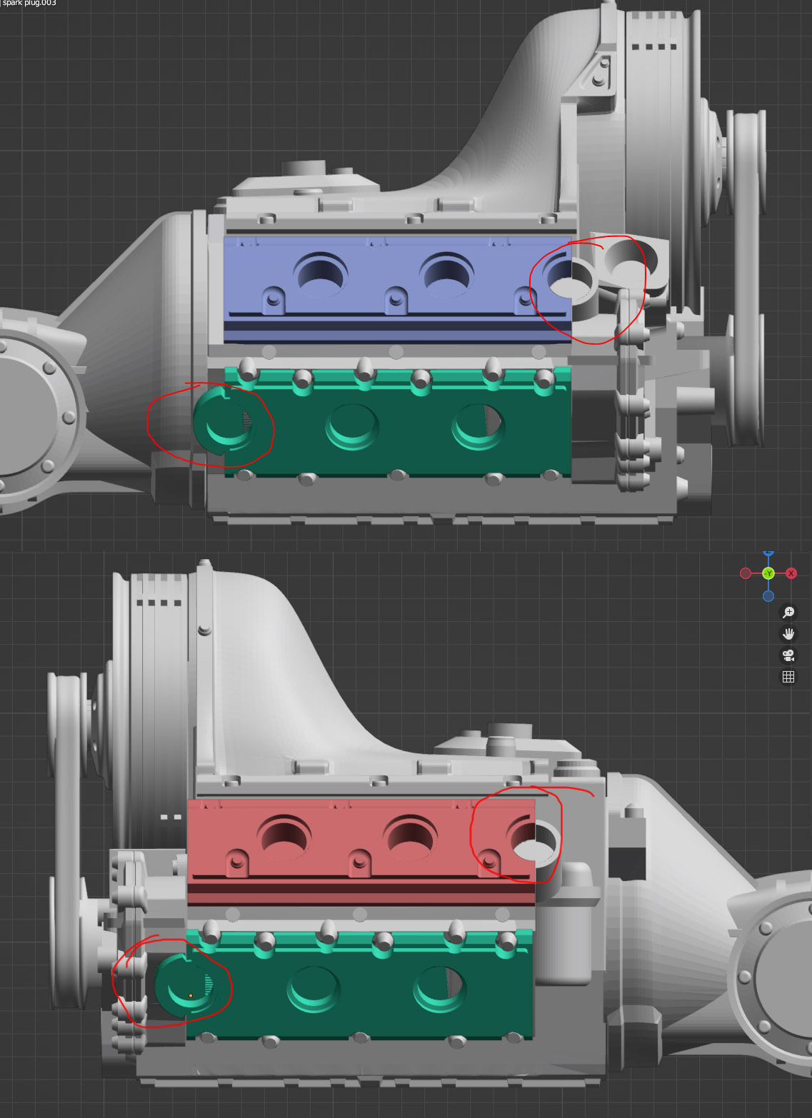 3D file Velocity Stack for Flat SIX ENGINE 1-24th for modelkits and ...