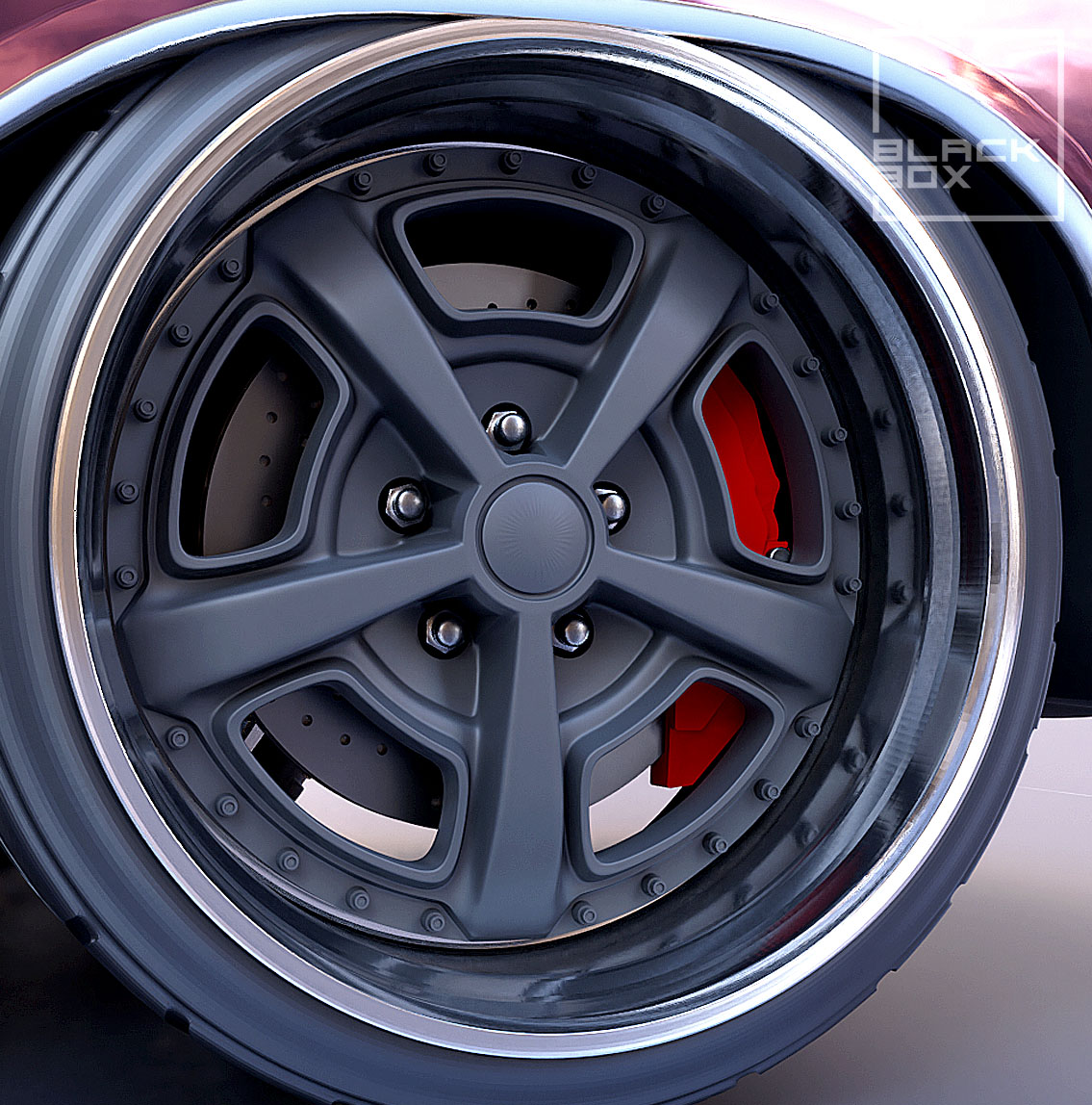 3D file VIZ Muscle Wheel Set front and rear 3 Offsets・3D printable ...