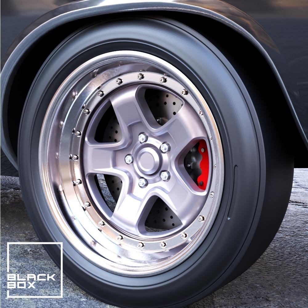 3D file BB01 Drag performance Wheel set Front and Rear + stencil・Design ...