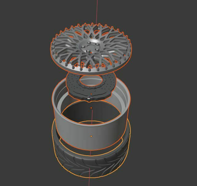 3D file RES Wheel set Front and Rear with 3 offsets 🛞・3D print design ...