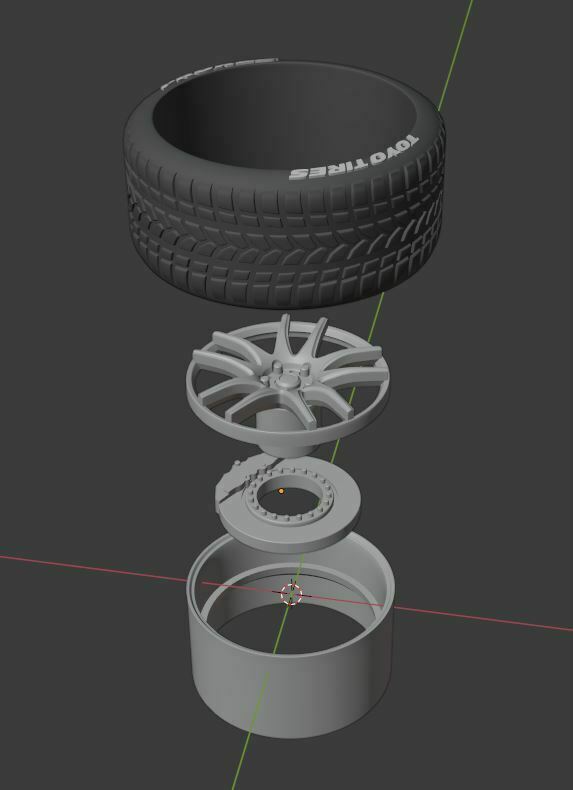 STL-Datei Kai Style DEEP Dish wheel set for diecast and RC model 1/64 1 ...