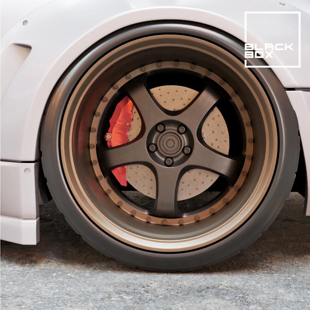 3D file WORKmeister Style Wheel set FRONT AND REAR w/ 2 offsets 2 Tires ...