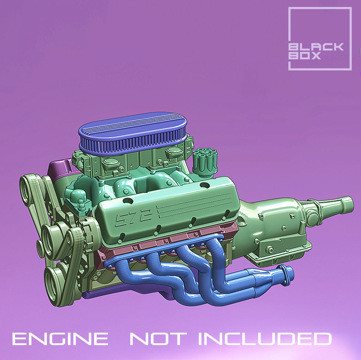 3D file Dual Carburetor set with filters for 572 ENGINE 1-24th・3D ...