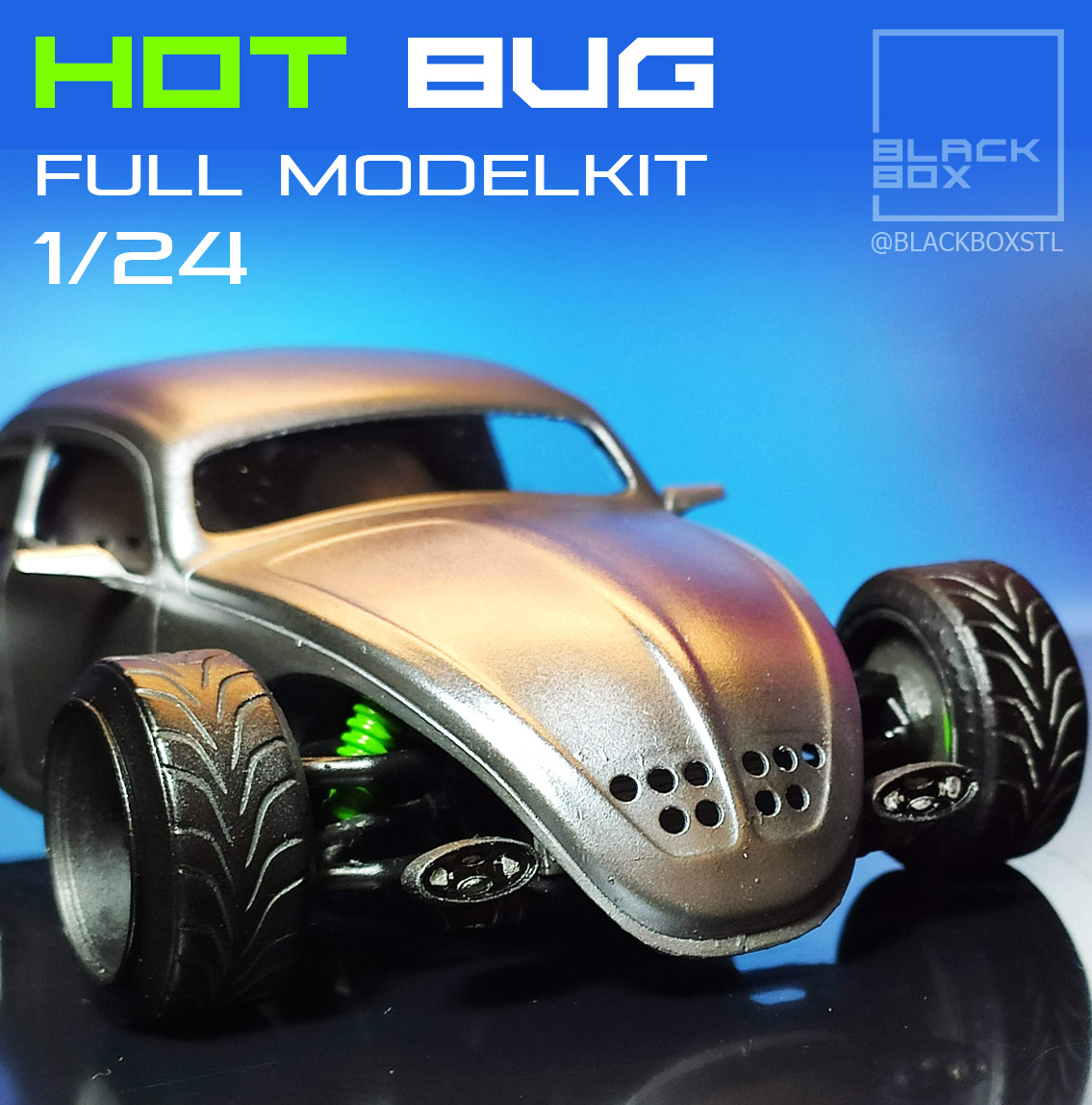 3D file HOT BUG 1/24 FULL MODELKIT 🥵・3D printer model to download・Cults