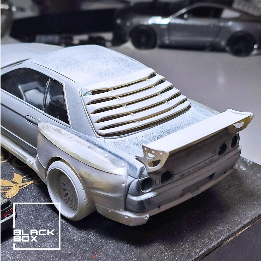 3D file GTR R32 Louver and Wing for 1/24 and 1/64・3D printable design ...