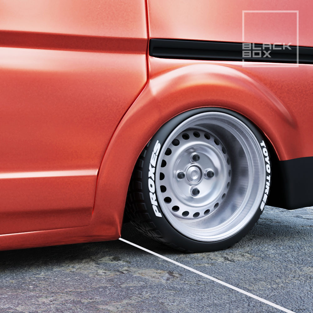 3D file T4 STEEL WHEEL SET 4 and 5 bolts FRONT AND REAR・3D print model ...