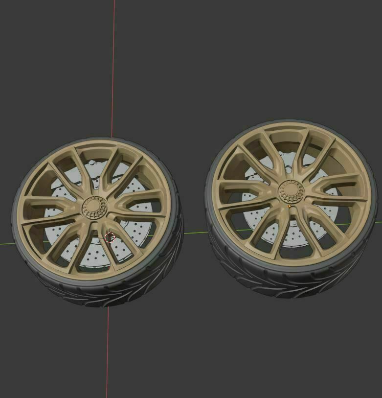 3D file Hexa GT Wheel set Front and Rear・Model to download and 3D print ...