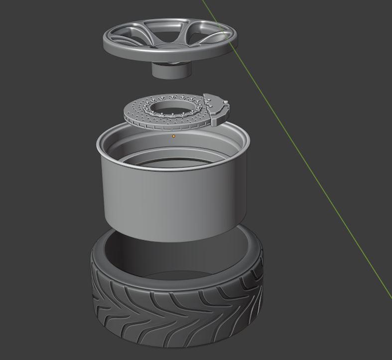 3D file FST Wheel set Front and Rear 2 offsets・3D printer design to ...