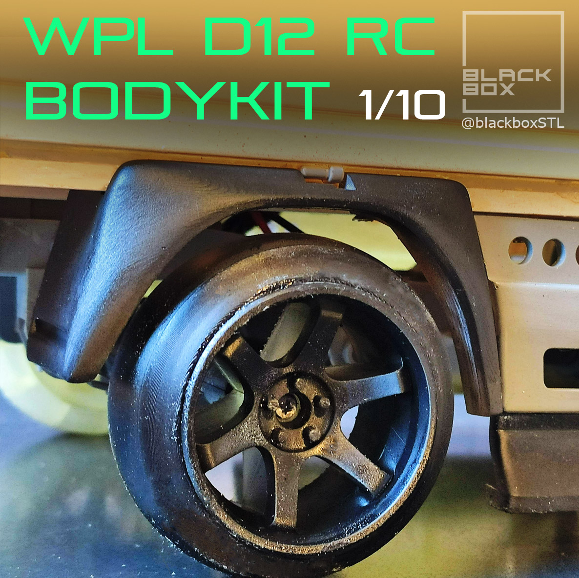 3D file WPL D12 RC BODYKIT B004 by BLACKBOX 🚀・3D print model to ...