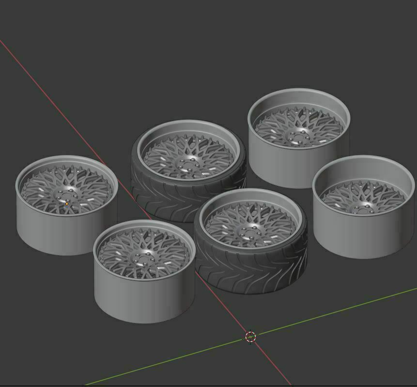 3D file RES Wheel set Front and Rear with 3 offsets 🛞・3D print design ...