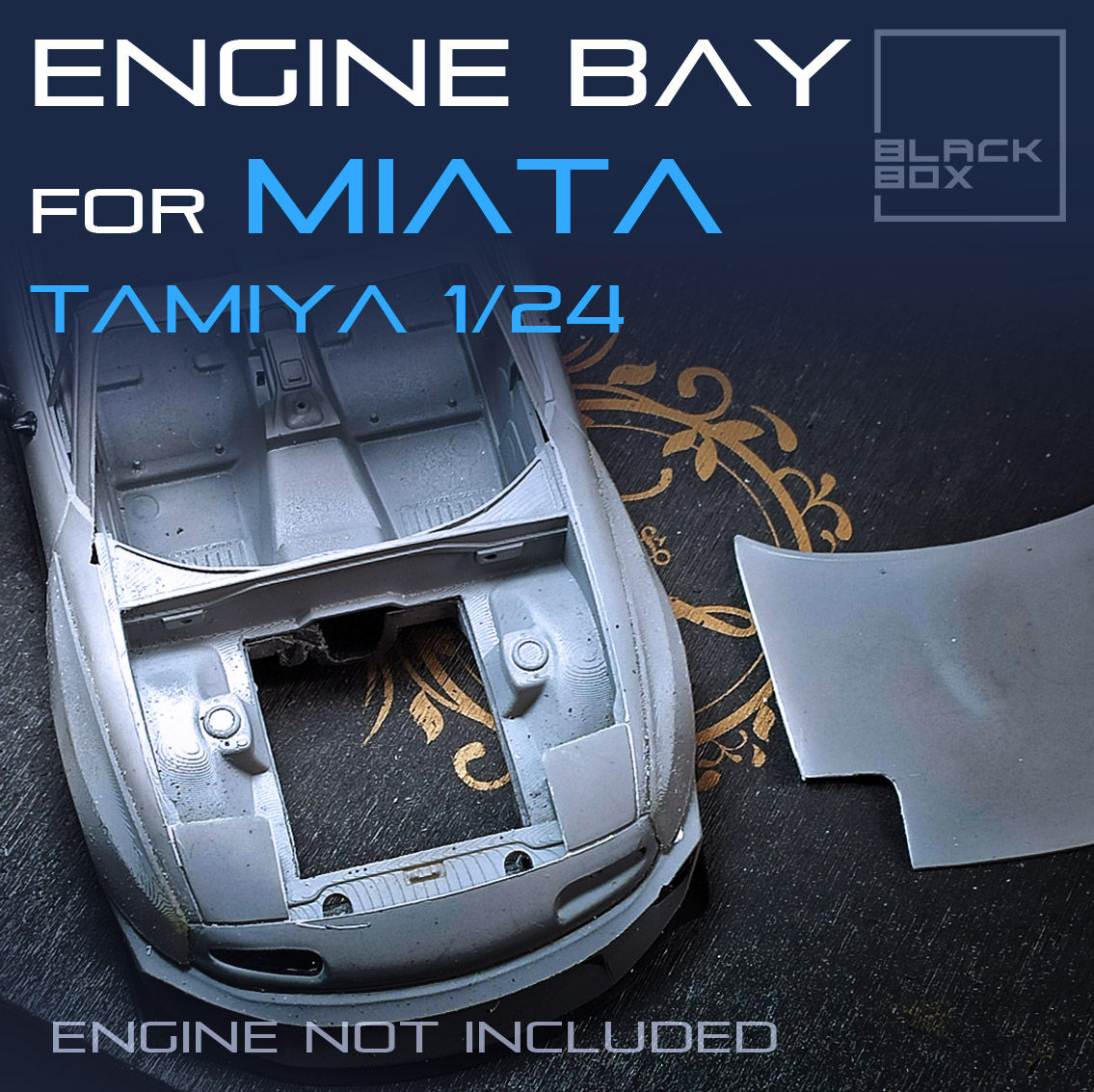 3D file ENGINE BAY for MAZDA MIATA For TAMIYA 1/24 🚗・3D printing ...