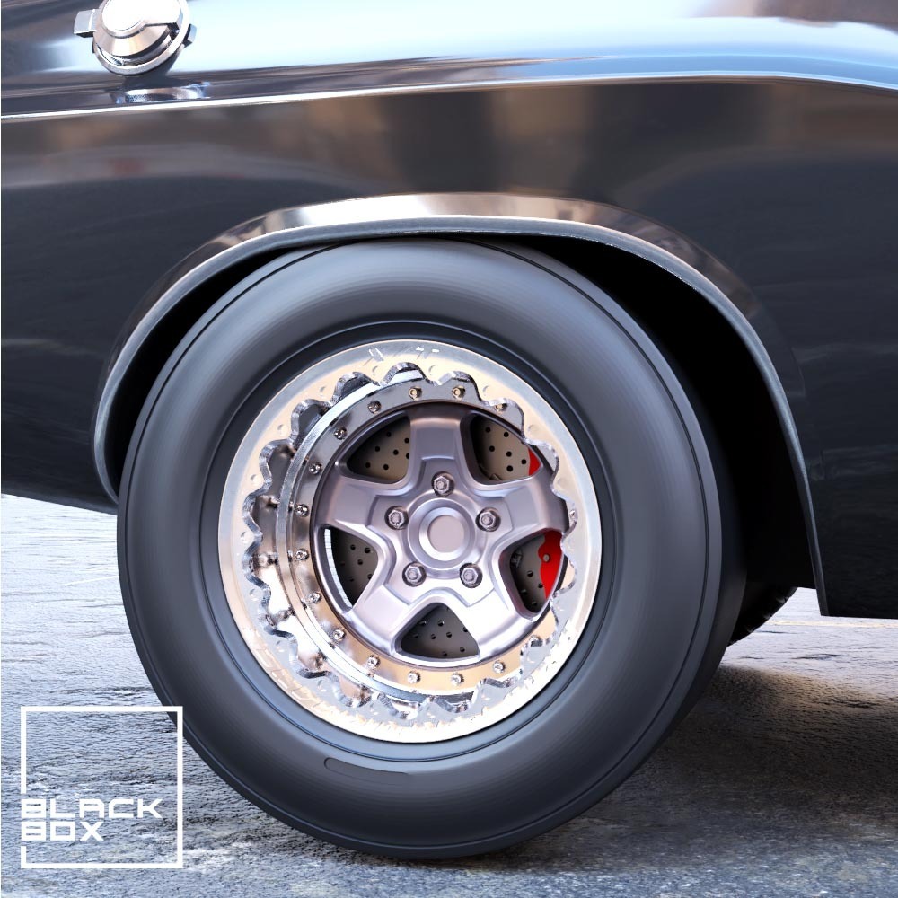 3D file BB01 Drag performance Wheel set Front and Rear + stencil・Design ...